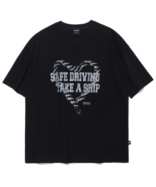 MUSINSA | ODDPEARL tether t-shirt(black)