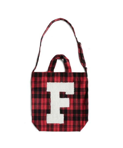 펀프롬펀(FUNFROMFUN) lettering check shoulder bag (red) - 49,000 | 무신사 스토어