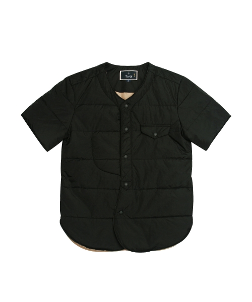 어레인지(ARRANGE) Short Sleeve Padding Jacket (Black) - 사이즈 & 후기 | 무신사