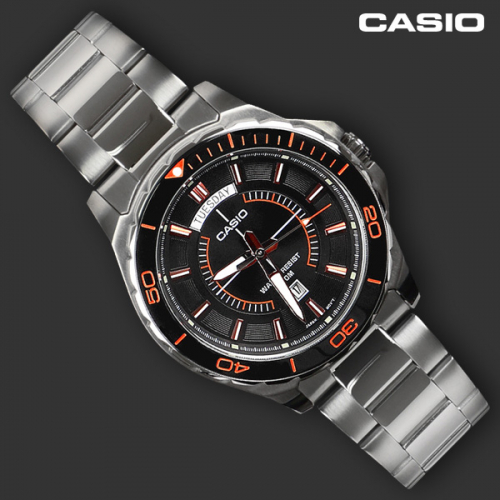 카시오(CASIO) 메탈 회전베젤 방수 시계 MTD-1076D-1A4 CASIO - 후기 | 무신사
