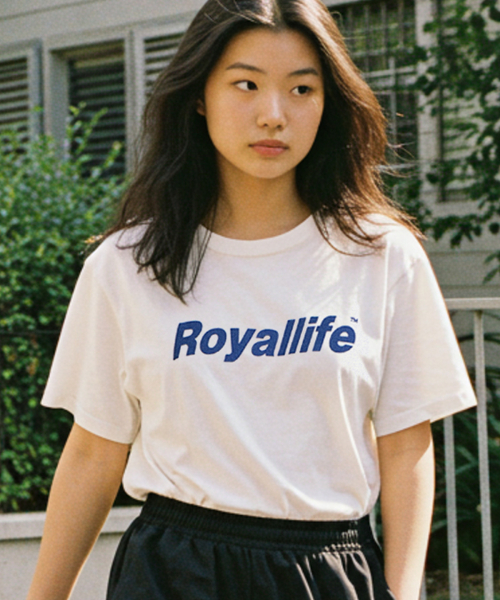 로얄라이프(ROYALLIFE) RL001 오리지널 로고 반팔티 화이트 - 사이즈 & 후기 | 무신사 - T恤_上衣_女装_HanTao