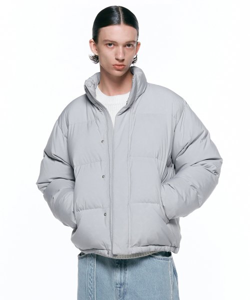 MUSINSA | INSILENCE Essential Down Jacket GREY