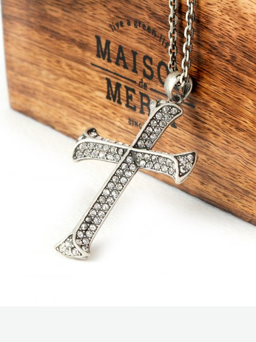 트루페니(TRUEPENNY) TRU-N407 스톤십자가목걸이 - 후기 | 무신사