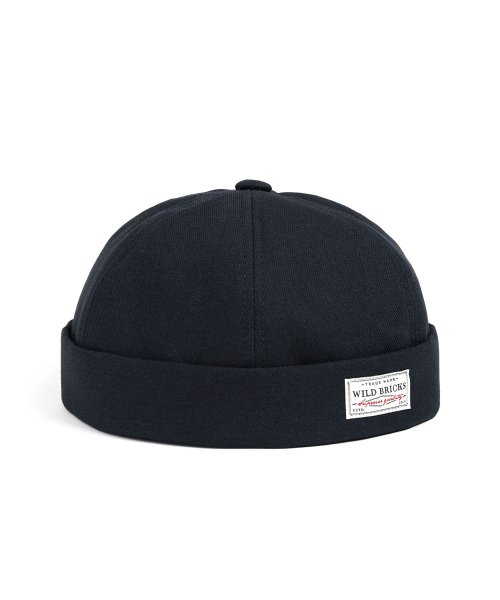 MUSINSA | WILD BRICKS BS BRIMLESS CAP (navy)