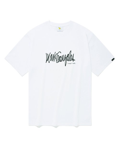 와키윌리(WACKY WILLY) SIGN LOGO T-SHIRT WHITE - 사이즈 & 후기 | 무신사