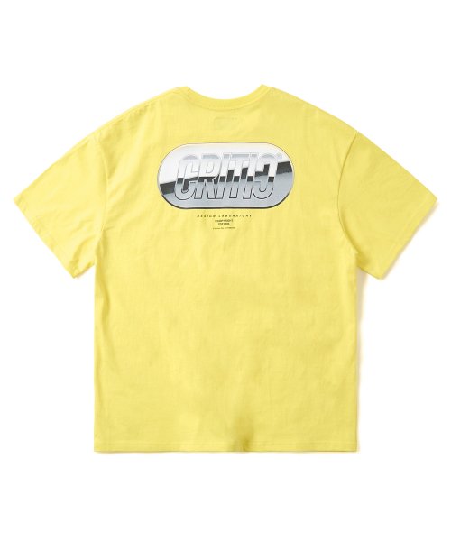 MUSINSA | CRITIC METAL LOGO SHORT SLEEVE T-SHIRT LEMON YELLOW