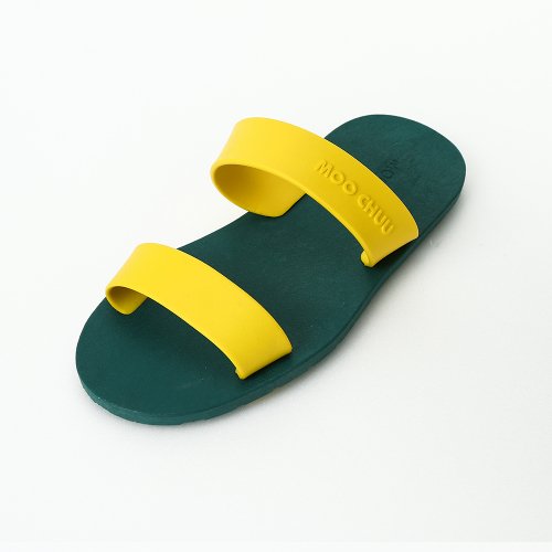 무츄(MOOCHUU) MC03 Two Straps Green-Yellow - 사이즈 & 후기 | 무신사