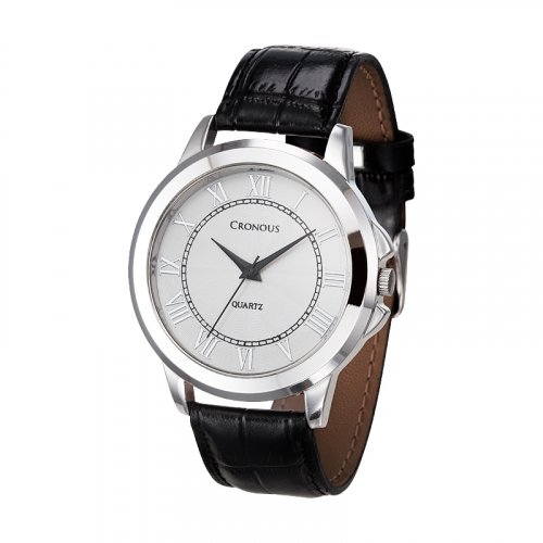MUSINSA | CRONOUS CRD33031A-WTBK Men's Watch Leather Watch