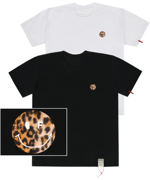 MUSINSA | GRAVER [UNISEX] LEOPARD DOT SMILE TONGS PRINTED SHORT SLEEVE ...
