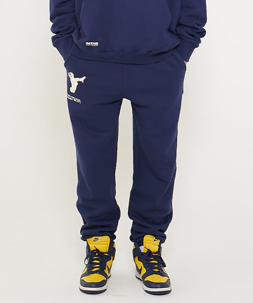 MUSINSA | I AM NOT A HUMAN BEING Ballerina Sweat Pants - Navy