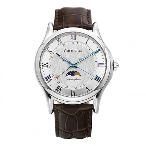 MUSINSA | CRONOUS CRD88022A-WTBR Men's Watch Leather Watch