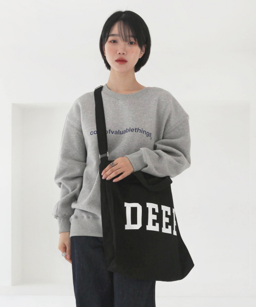 MUSINSA | BUTDEEP New Deep Square Eco Bag-Black