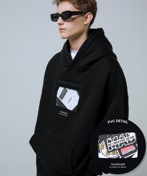 MUSINSA | MADMARS Transparent Pocket Hoodie