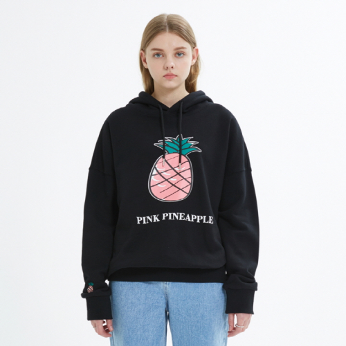 핑크파인애플(PINK PINEAPPLE) BIG LOGO HOODIE_BLACK - 사이즈 & 후기 | 무신사