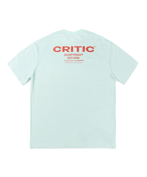 MUSINSA | CRITIC BACKSIDE LOGO SHORT SLEEVE T-SHIRT L/MINT