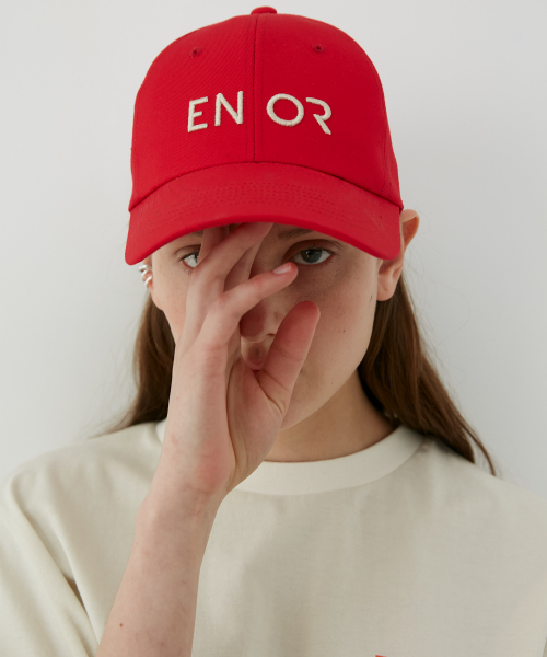 MUSINSA | EN OR ENOR LOGO CAP ENOR LOGO CAP - RED