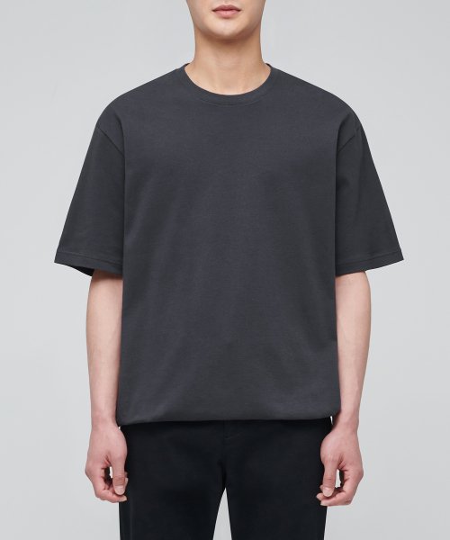 MUSINSA | MUSINSA STANDARD Relaxed Fit Crew Neck String Short Sleeve T ...
