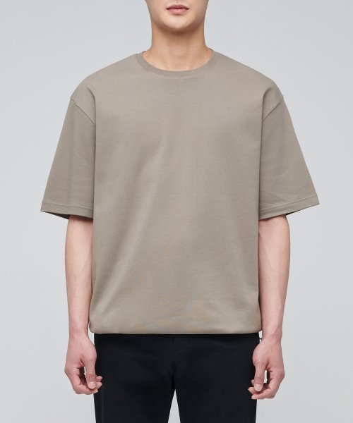 MUSINSA | MUSINSA STANDARD Relaxed Fit Crew Neck String Short Sleeve T ...