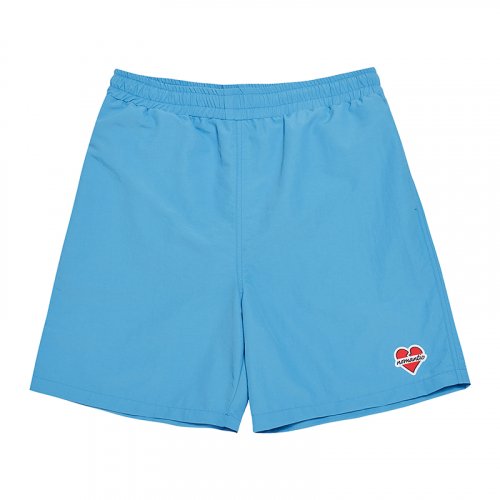 MUSINSA | BEYOND CLOSET NOMANTIC WATERPUFF 1/2 PANTS BLUE