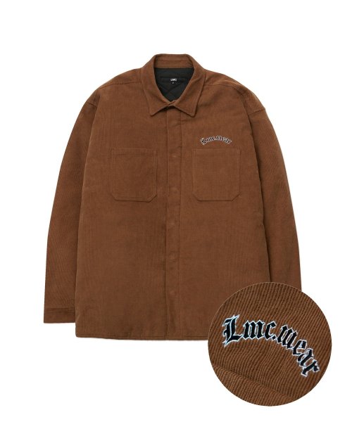 MUSINSA | LMC LMC CORDUROY PADDED SHIRTS JACKET brown
