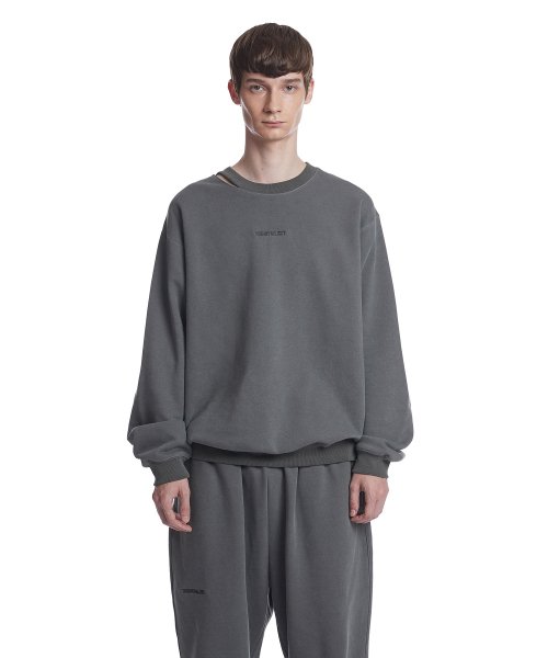 트렁크프로젝트(TRUNK PROJECT) Pigment Ripped Hole Sweatshirt - 사이즈 & 후기 | 무신사