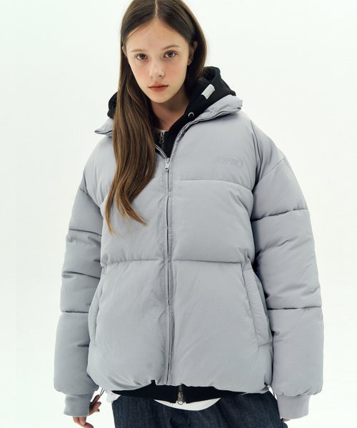 MUSINSA | NP STUDIO NYPM Puffer Short Padding Jacket Gray