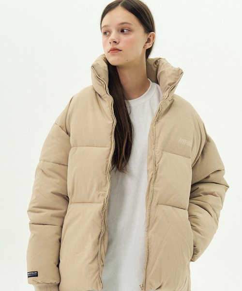 MUSINSA | NP STUDIO NYPM Puffer Short Padding Jacket Beige