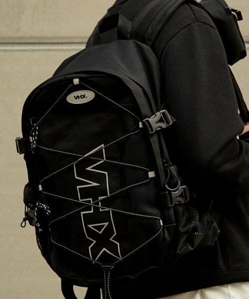 MUSINSA | ROIDESROIS [ROADROA XVHX] Utility 3M Scotch String Backpack (Black)