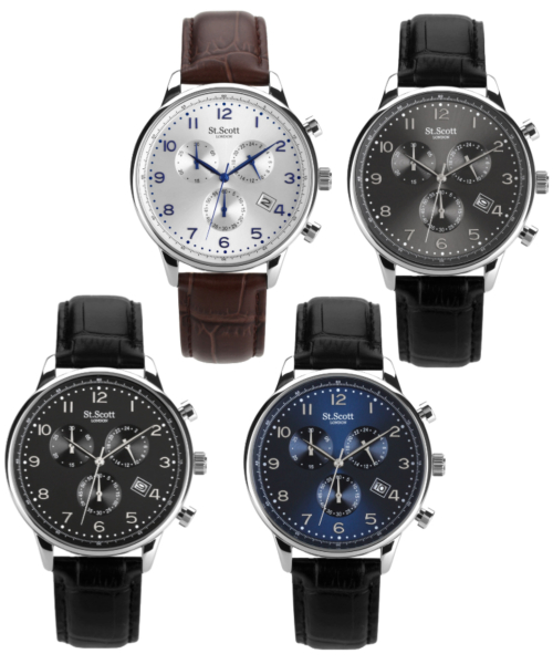 MUSINSA | SAINT SCOTT LONDON ST5109L Chronograph Men's Leather Watch