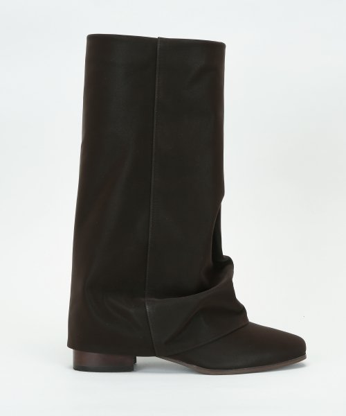 'Wrinkle Leather Boots (Dark Brown)' 최저가 검색, 최저가 351,500원 - 할인 알림