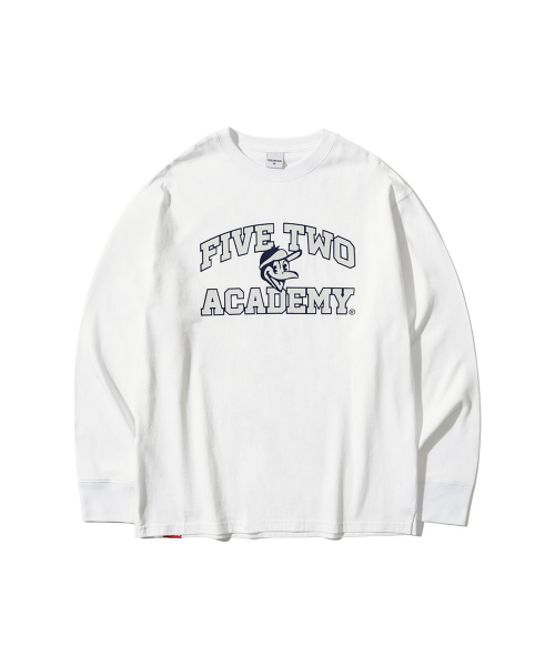 MUSINSA | O!Oi FIVETWO BIRD LONG SLEEVE T-SHIRTS [WHITE]