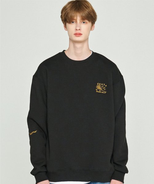 MUSINSA | CPGN STUDIO [FLEECE LINED] JUST COMEY SWEATSHIRT BLACK