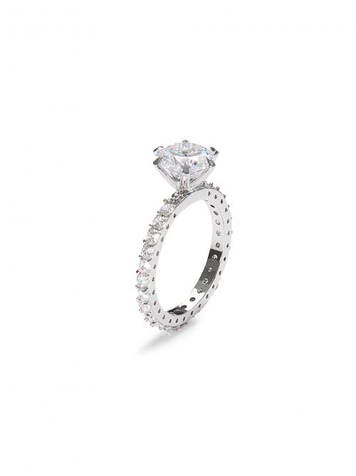 MUSINSA | MACIER Feminine Solitaire Ring (Silver)