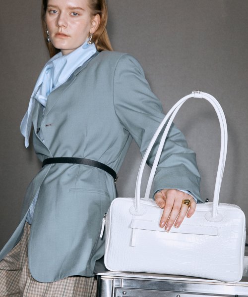 MUSINSA | CHRISTINEPROJECT TWO ZIPPER BAG DINNER BOX(SALT)