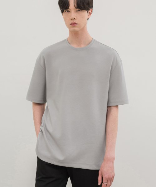 MUSINSA | DRAWFIT Essential Basic T-shirt [NATURAL GREY]
