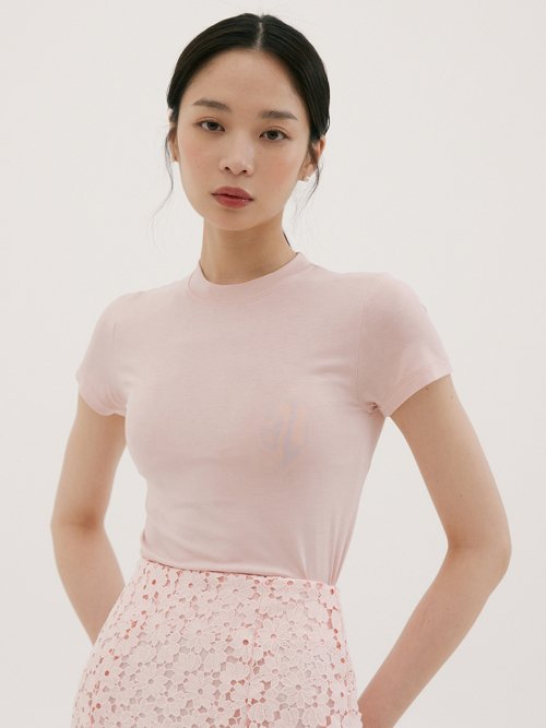 MUSINSA | REORG FSK BASIC T-SHIRTS PINK