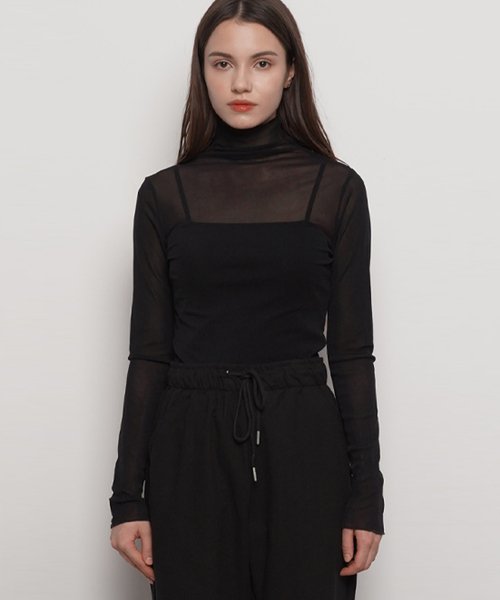 MUSINSA | ABON W523 see through t black