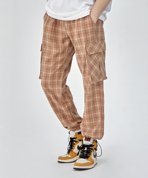 프라이빗라이엇(PRIVATE RIOT) Tattersall Check String Pants (Brown) - 사이즈 & 후기 ...