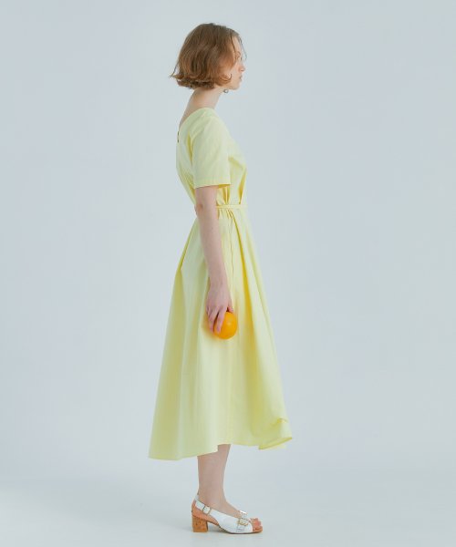MUSINSA | MODERNABLE Long Flare Maxi Dress - YELLOW