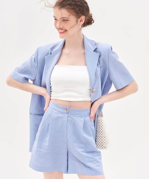 MUSINSA | VEMVER Anne Tuck Detail Pants_Purple