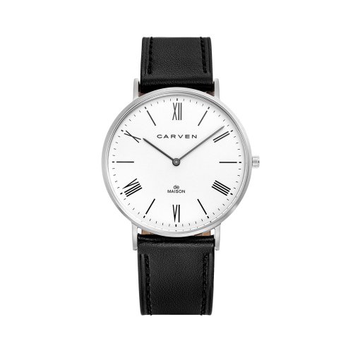 까르벵 워치(CARVEN WATCH) 남성 가죽시계 CV645-WH/BK - 후기 | 무신사