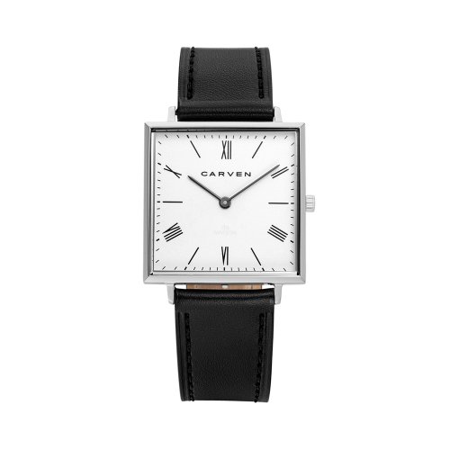 까르벵 워치(CARVEN WATCH) 남성 가죽시계 CV643-WH/BK - 후기 | 무신사