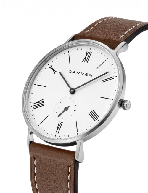 까르벵 워치(CARVEN WATCH) 남성 가죽시계 CV640-WH/BR - 후기 | 무신사