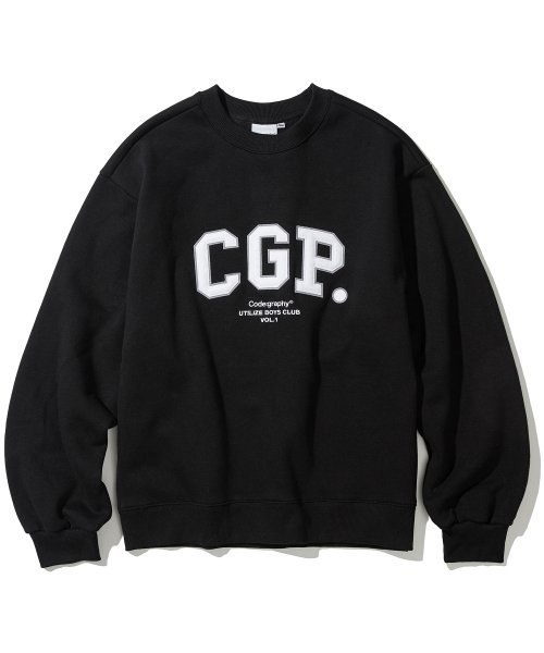 MUSINSA | Codegraphy CGP ARCH LOGO CREWNECK_BLACK