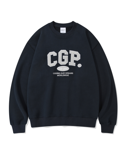MUSINSA | Codegraphy CGP ARCH LOGO CREWNECK_NAVY