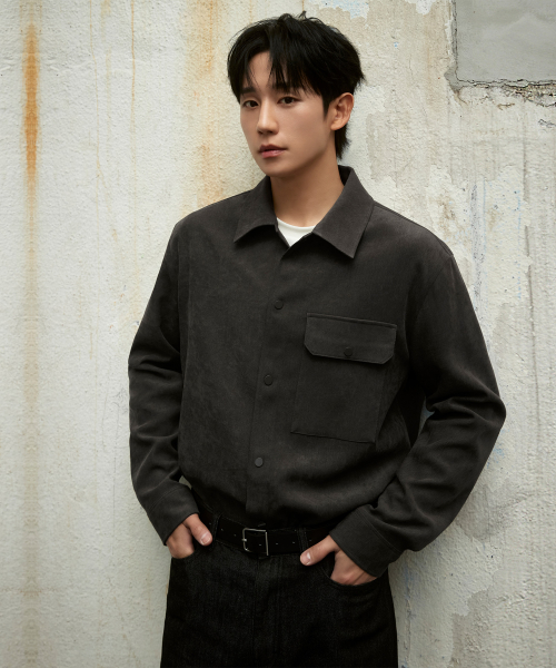 마인드브릿지(MINDBRIDGE) 스웨이드셔켓 - 3color MYWS6101 - 사이즈 & 후기 | 무신사