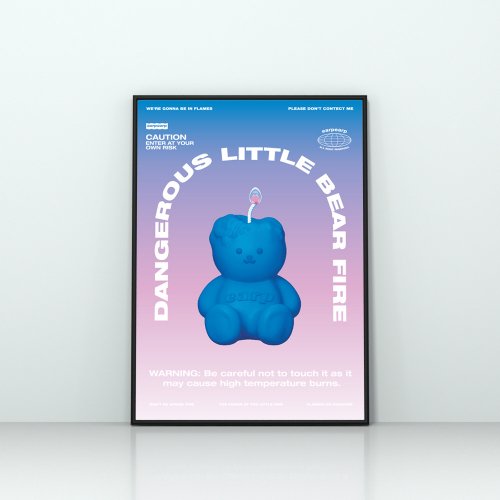 MUSINSA | EARPEARP LITTLE FIRE COVY-BLUE(Poster-A2)