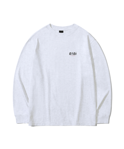오아이오아이 컬렉션(OIOI COLLECTION) BASIC LOGO LONG SLEEVE T-SHIRTS [LIGHT GREY ...