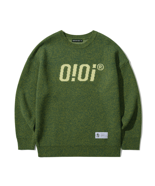 오아이오아이 컬렉션(OIOI COLLECTION) OIOI LOGO KNIT [GREEN] - 사이즈 & 후기 | 무신사