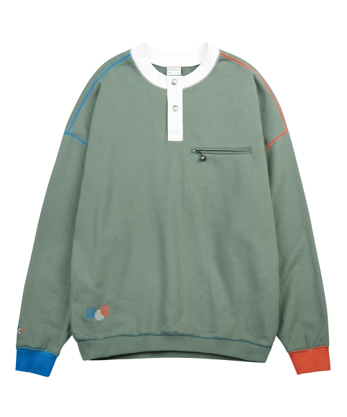 밀레 클래식(MILLET CLASSIC) SHERPA CREWNECK KHAKI - 사이즈 & 후기 | 무신사